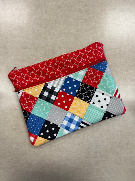 Divided Double Zip Pouch Kit - Red – American Quilting