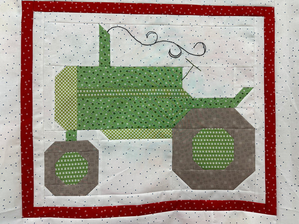 Tractor Block Kit Green – American Quilting