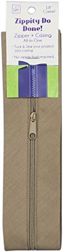Zippity Do Done Zipper - 18" Camel – American Quilting