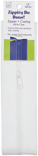 Zippity Do Done Zipper - 18" White – American Quilting